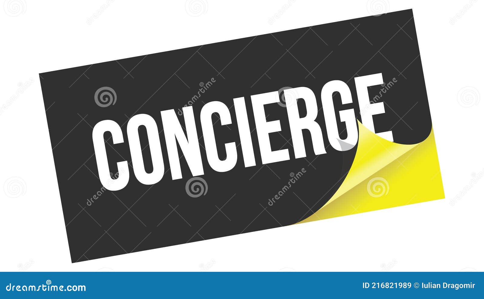 Concierge Black Line Icon. Hotel Service Symbol. Reception Desk Sign ...