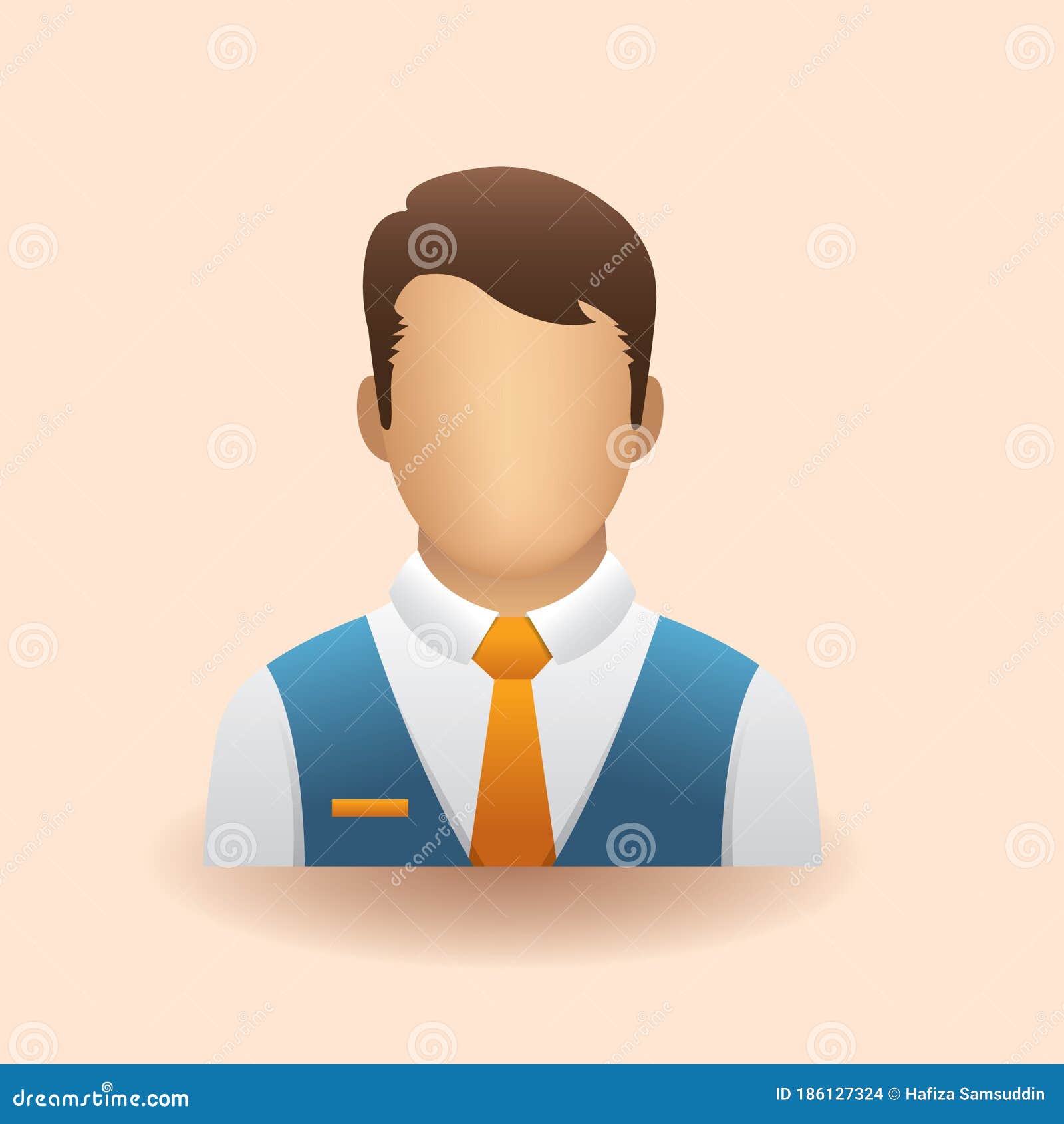 Concierge. Vector Illustration Decorative Design Stock Illustration ...