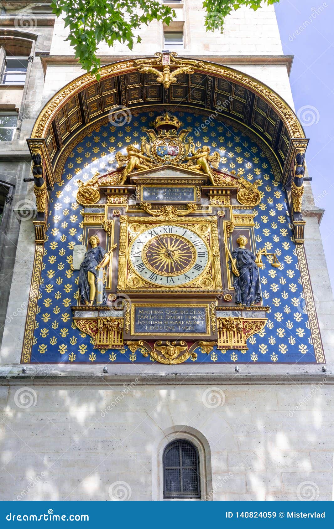 The Conciergerie Clock, The Clock Tower Tour De L`Horloge. The Oldest ...