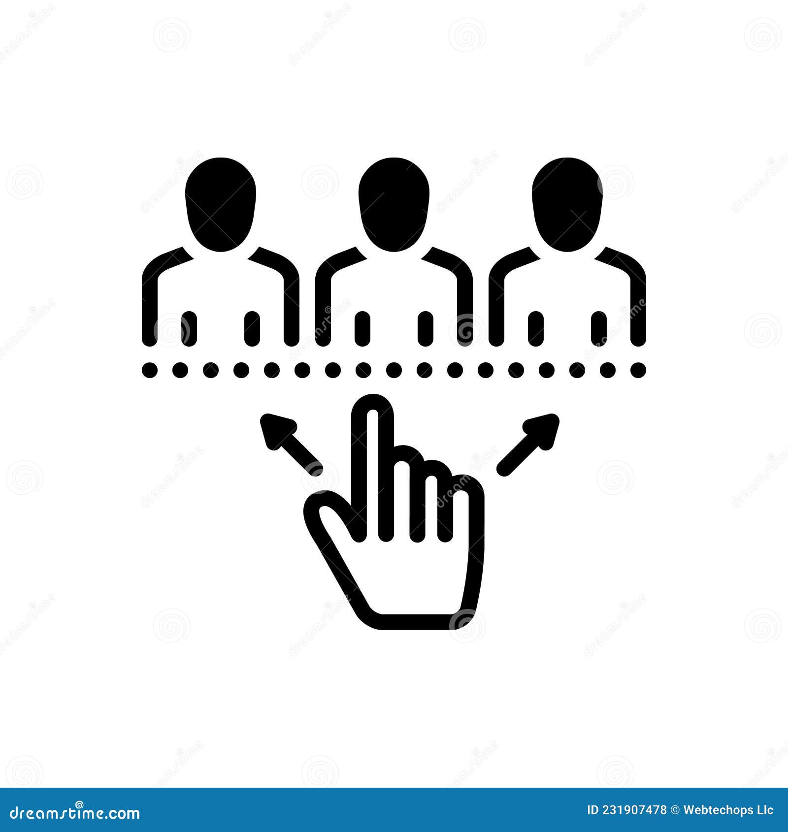 Black Solid Icon for Conclude, Adduce and Choose Stock Vector ...