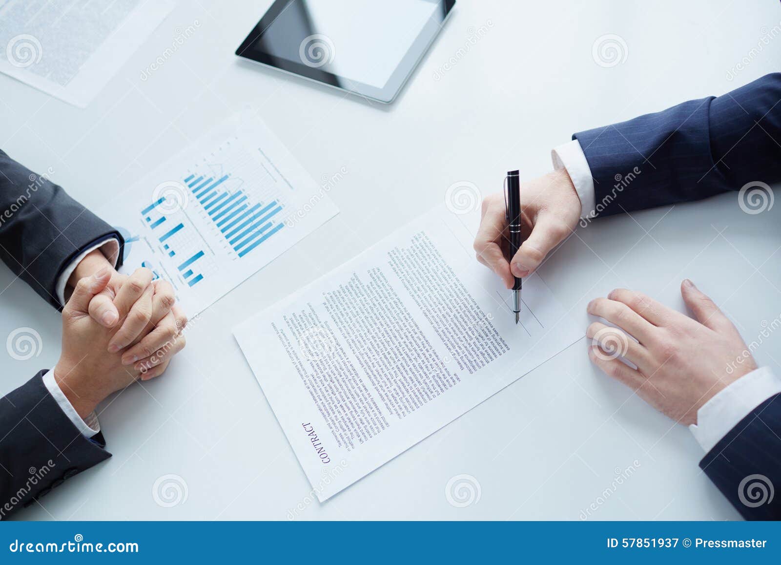 Concluding agreement stock image. Image of corporate - 57851937