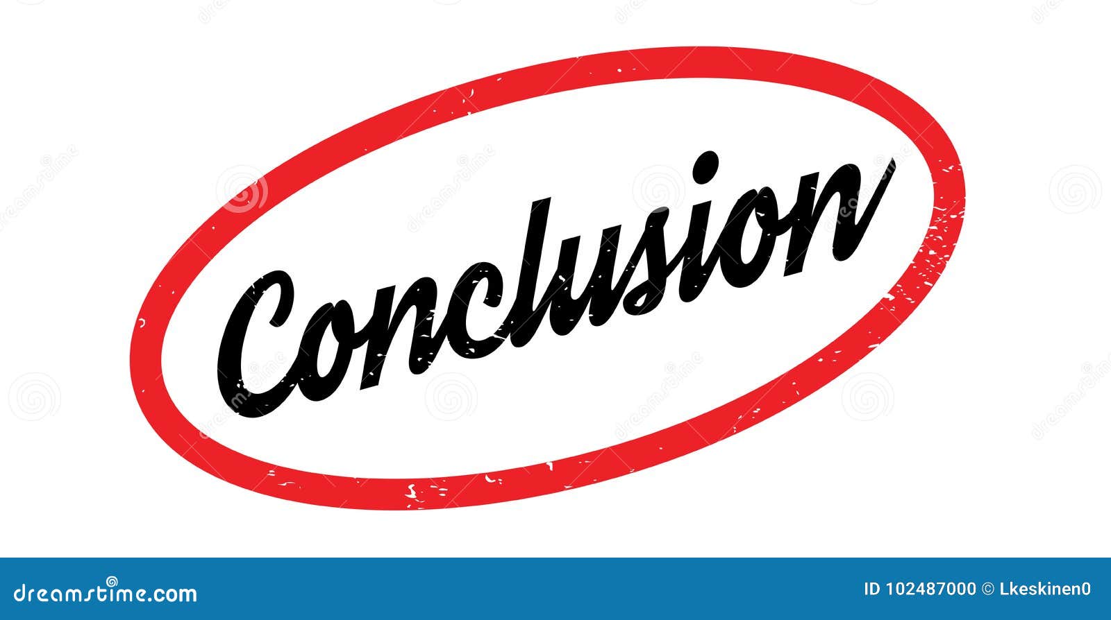 Conclusie rubberzegel vector illustratie. Illustration of grunge ...