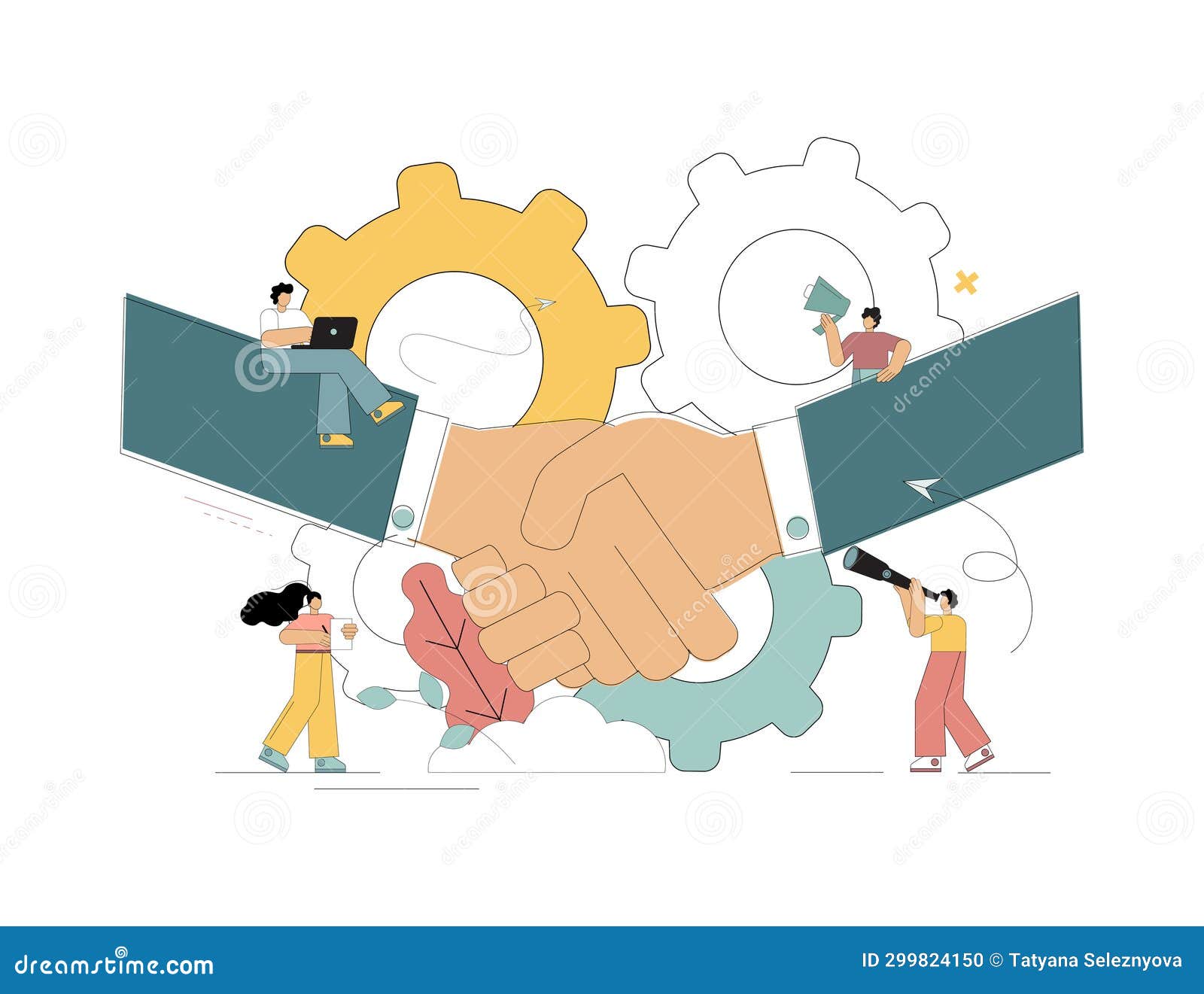 Conclusion of an Agreement. Cooperation. Effective Communication Stock ...