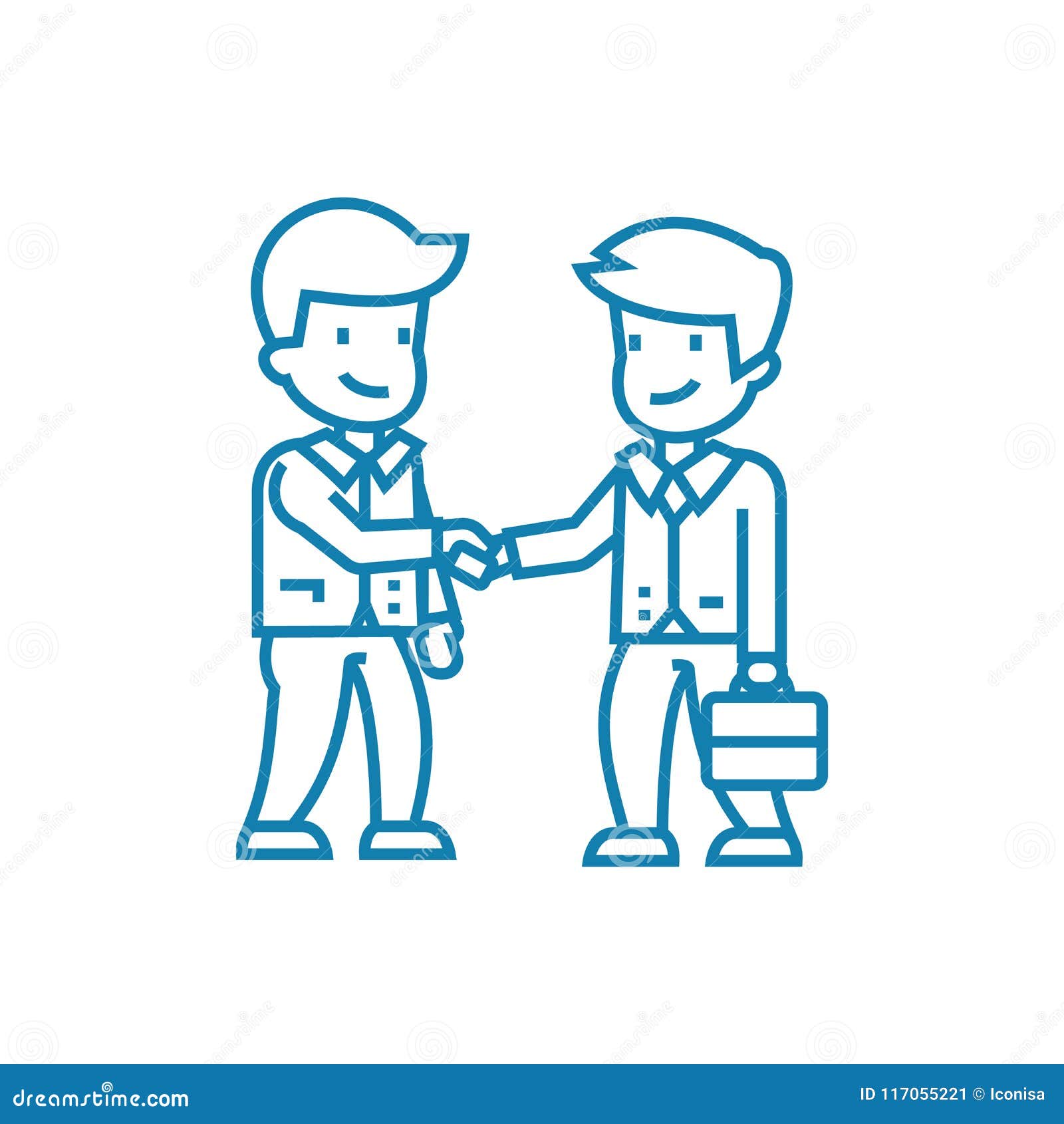 Conclusion of an Agreement Linear Icon Concept. Conclusion of an ...