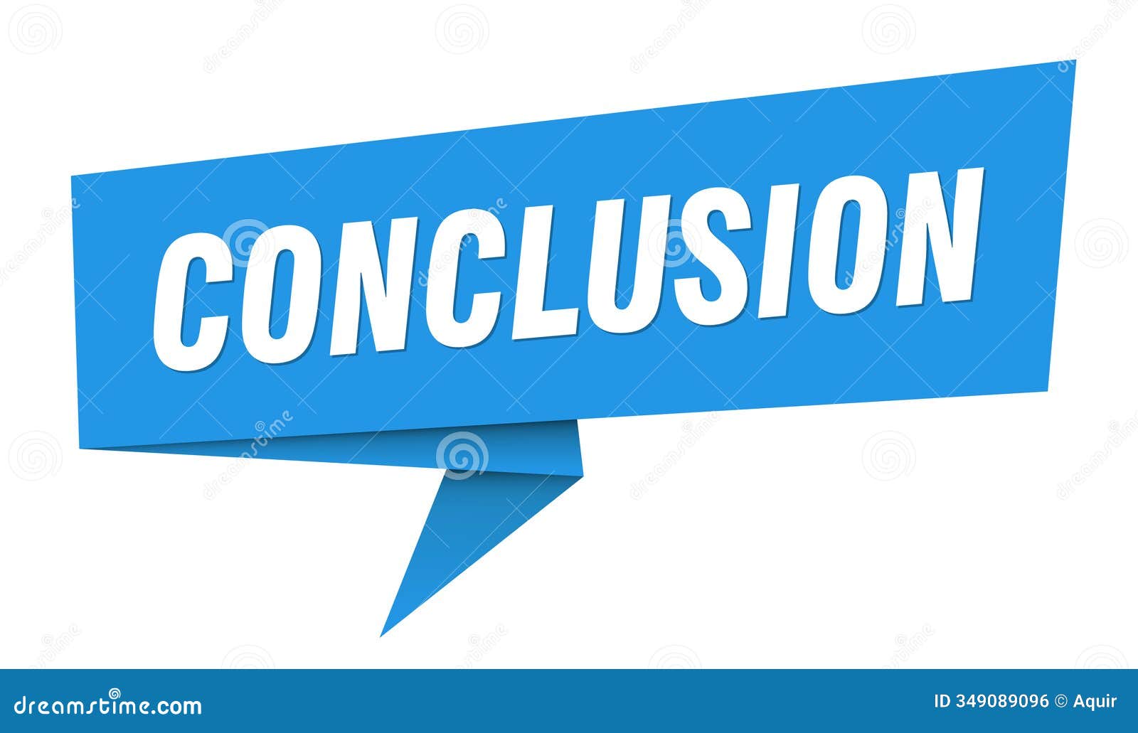 Conclusion Banner. Conclusion Speech Bubble, Label, Sticker, Sign ...