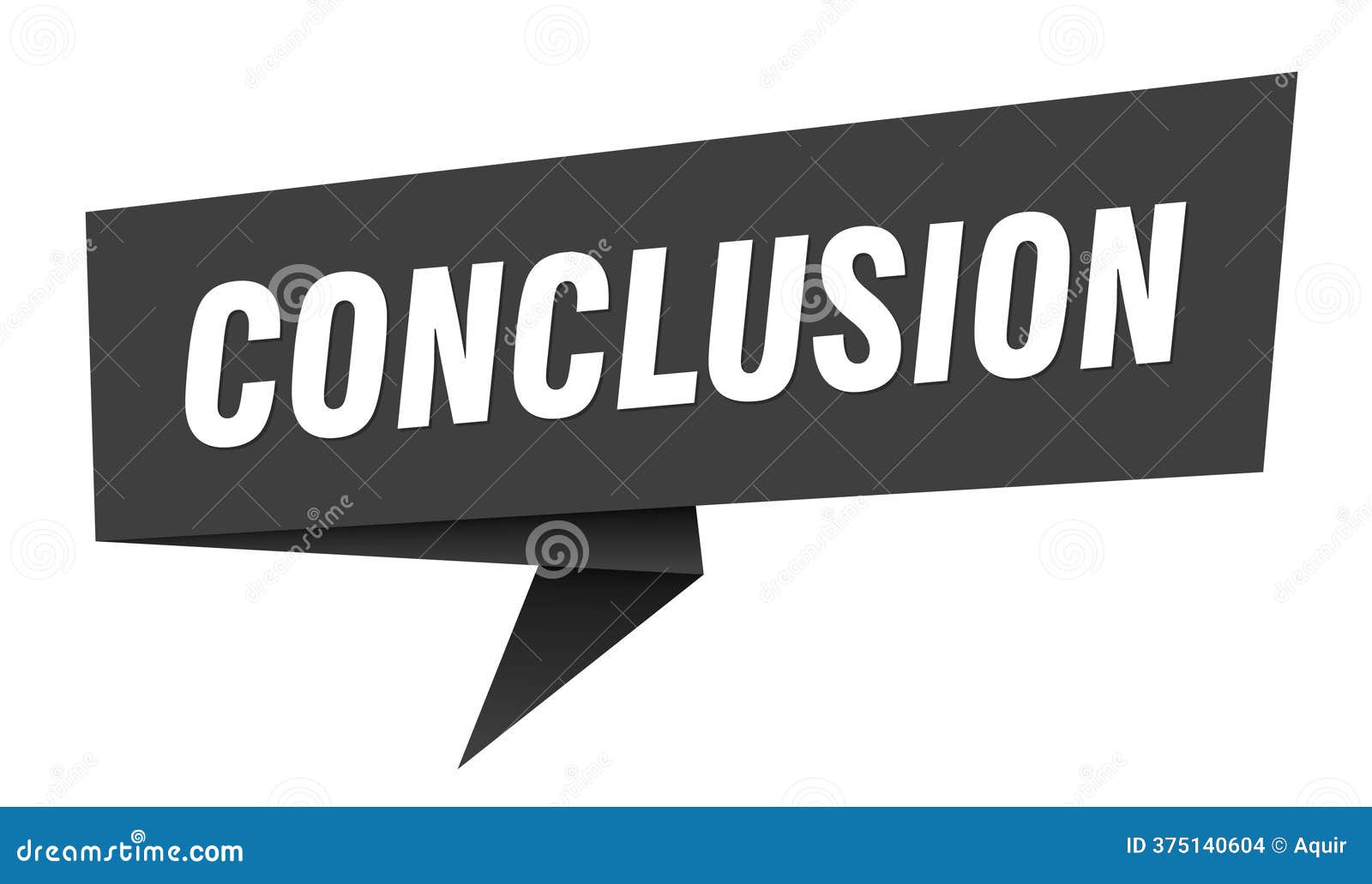Conclusion Banner. Conclusion Ribbon Label Sign Set Vector Illustration ...