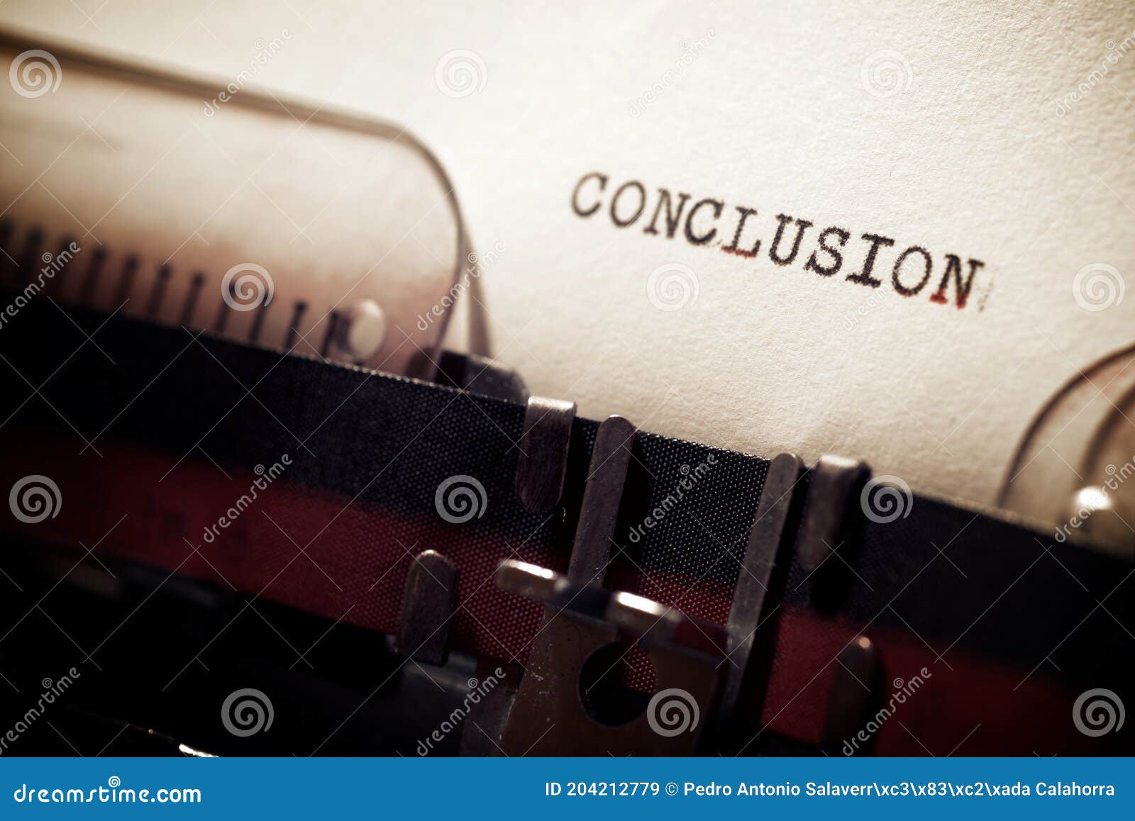 Conclusion concept view stock image. Image of still - 204212779