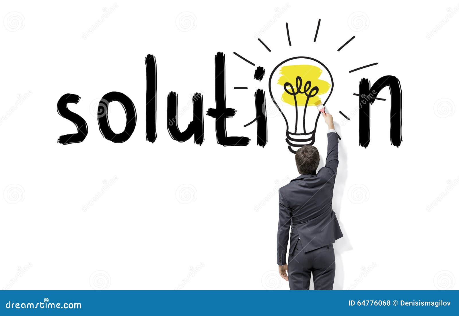 Conclusion d'une solution photo stock. Image du électricité - 64776068