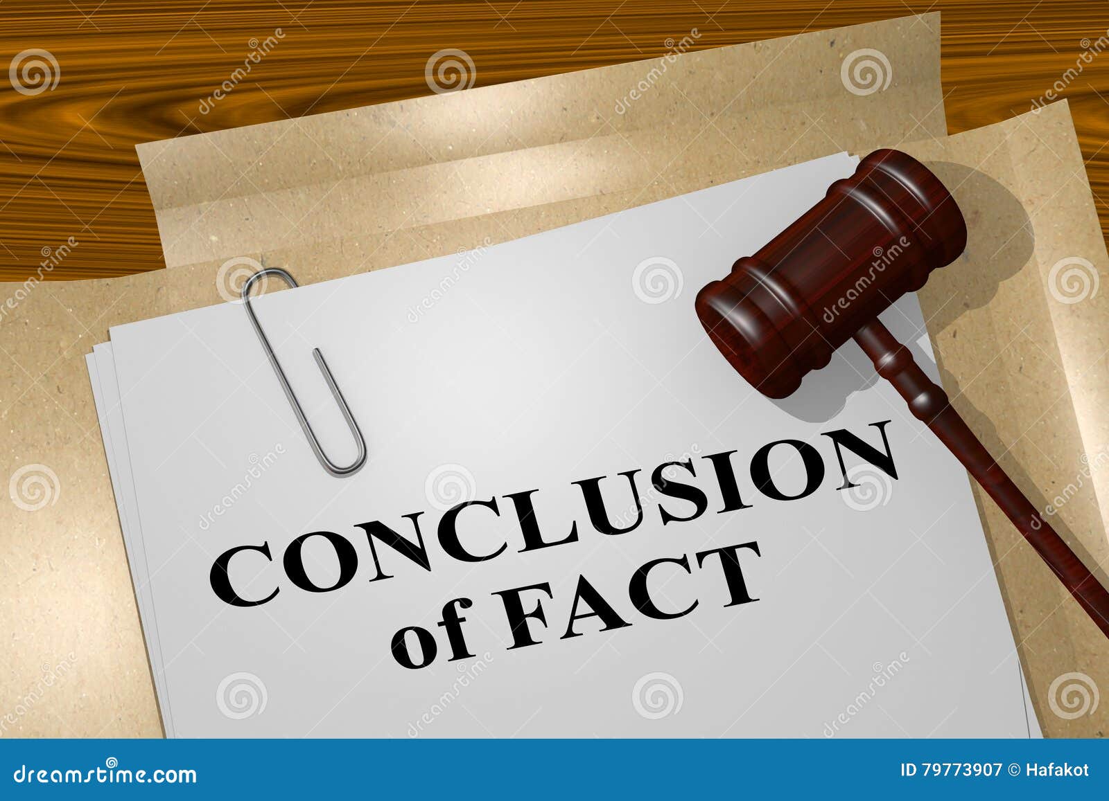 Conclusion of Fact - Legal Concept Stock Illustration - Illustration of ...