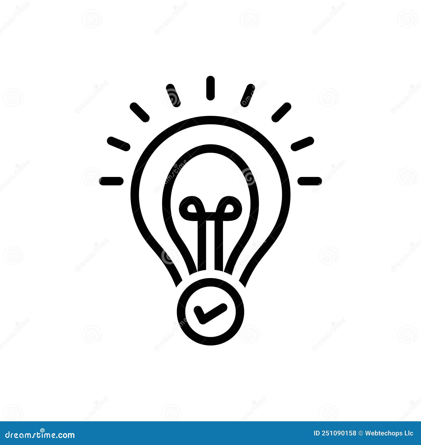 Black Line Icon for Conclusion, Inference and Outcome Stock Vector ...