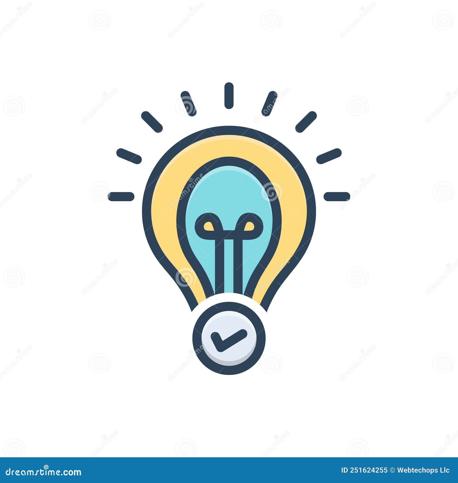 Color Illustration Icon for Conclusion, Inference and Outcome Stock ...