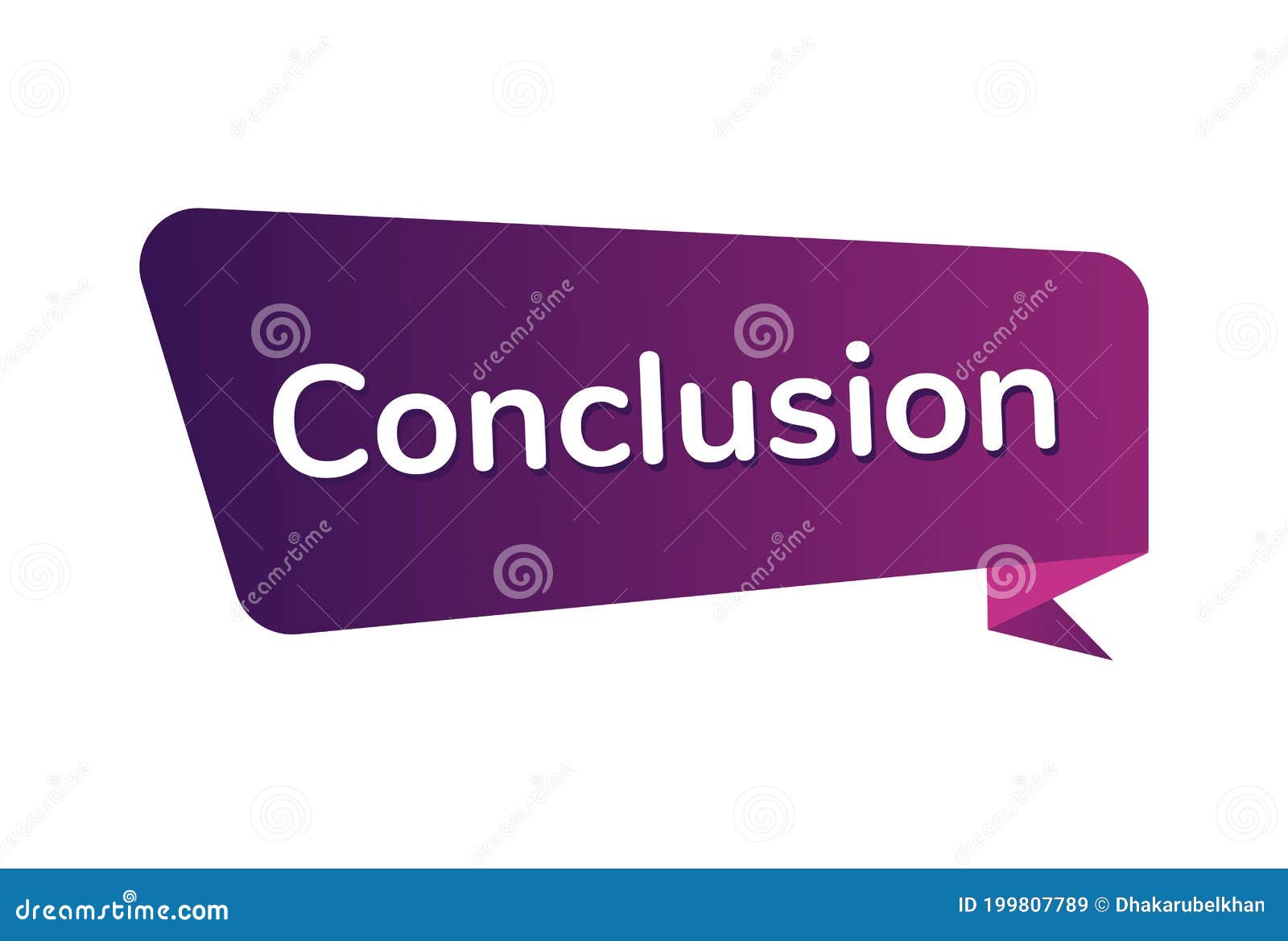 Conclusion Image Vector, Conclusion Banner Design Stock Vector ...