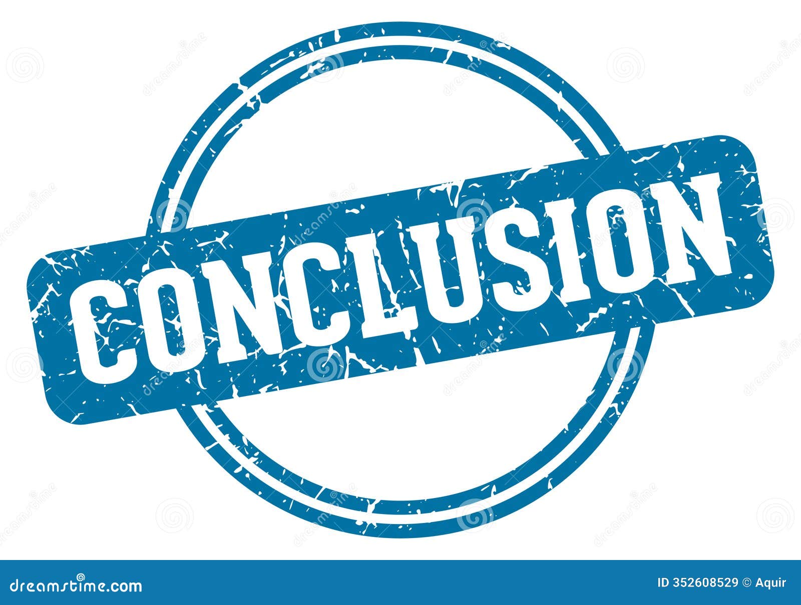 Conclusion stamp stock illustration. Illustration of rubber - 352608529