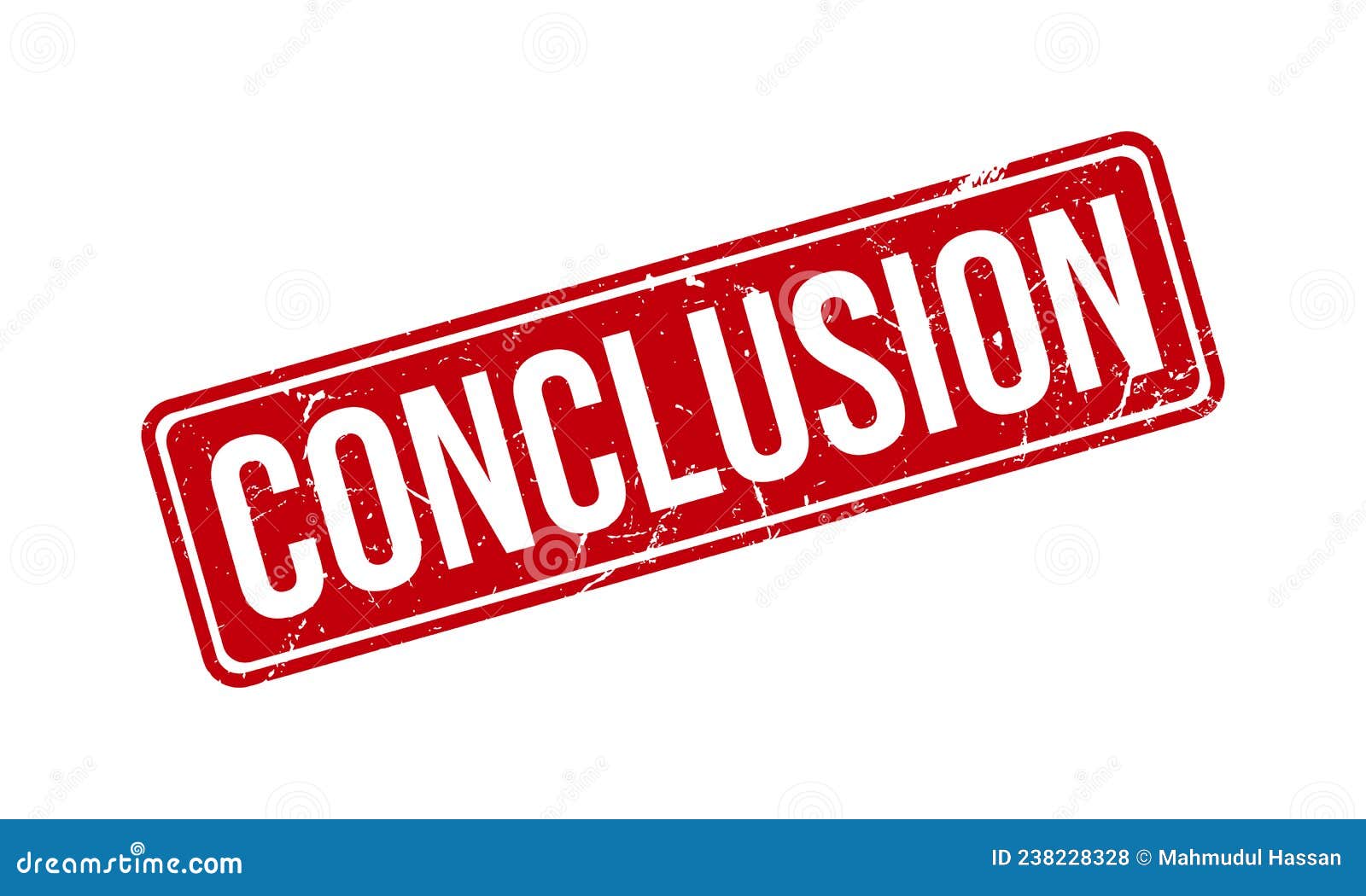 Conclusion Rubber Grunge Stamp Seal Vector Illustration Stock Vector ...