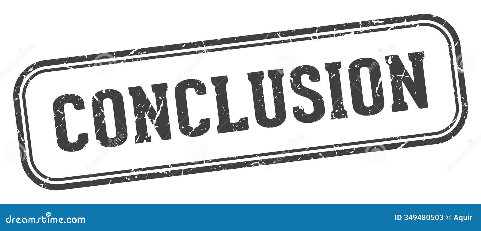 Conclusion Stamp. Conclusion Square Grungy Isolated Sign. Vector ...