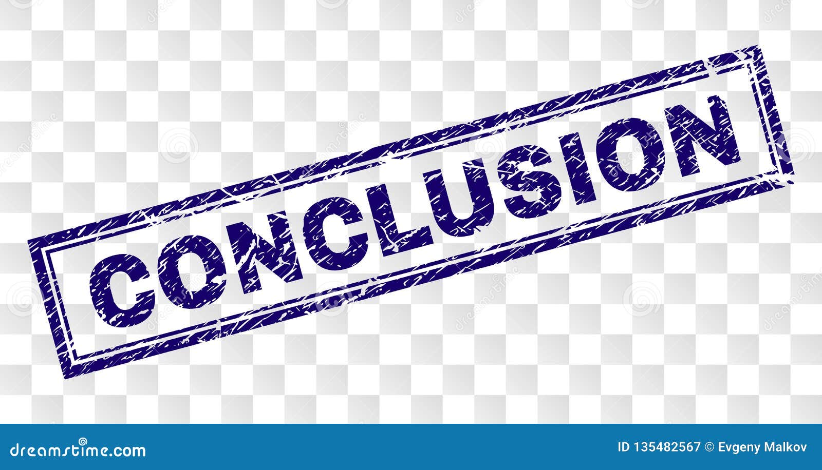 Grunge CONCLUSION Rectangle Stamp Stock Vector - Illustration of ...