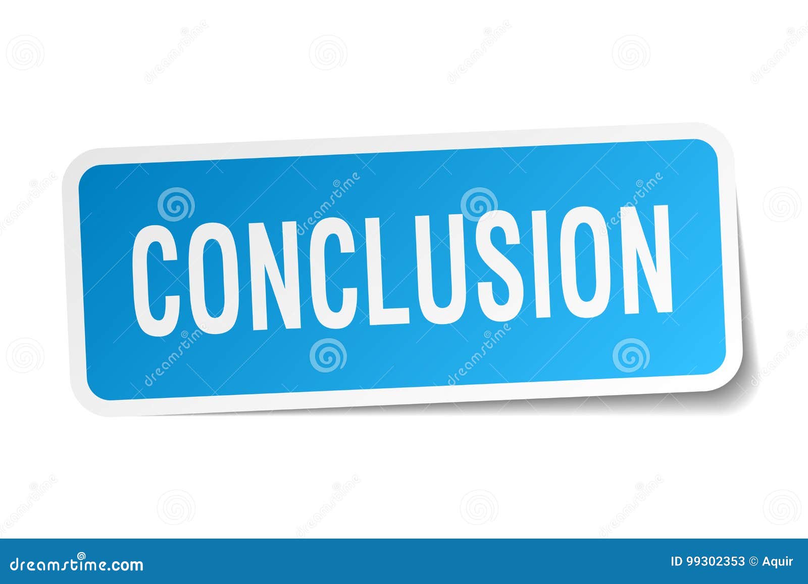 Conclusion Sticker. Conclusion Square Sign. Conclusion Vector ...
