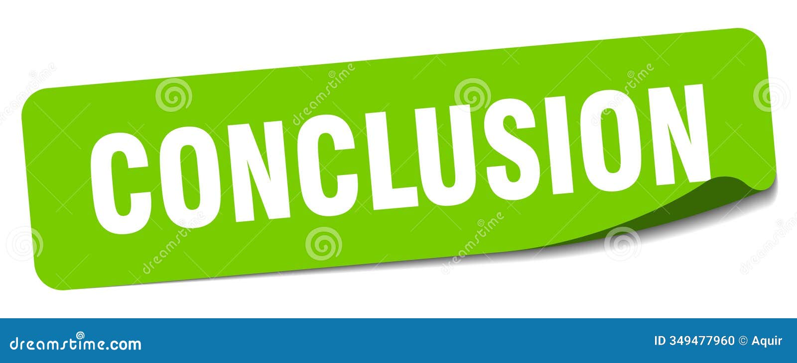 Conclusion Sticker. Conclusion Sign On Transparent Background Cartoon ...