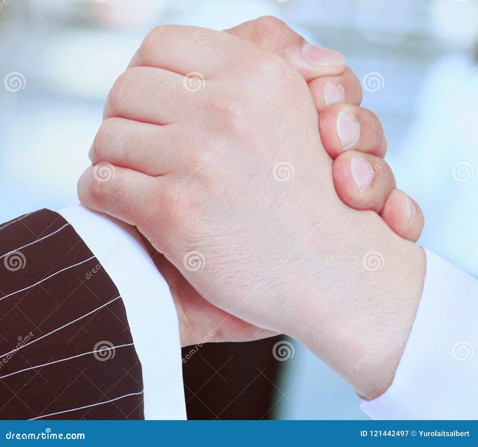 The Conclusion of the Transaction. Handshake. Stock Image - Image of ...