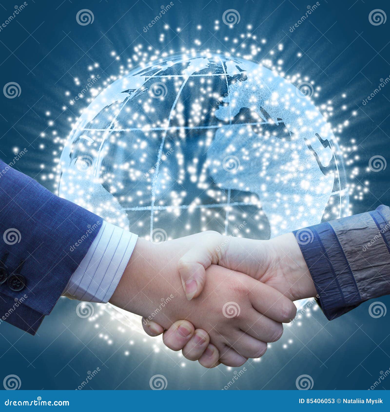 Conclusion of the Transaction on the Network. Stock Image - Image of ...