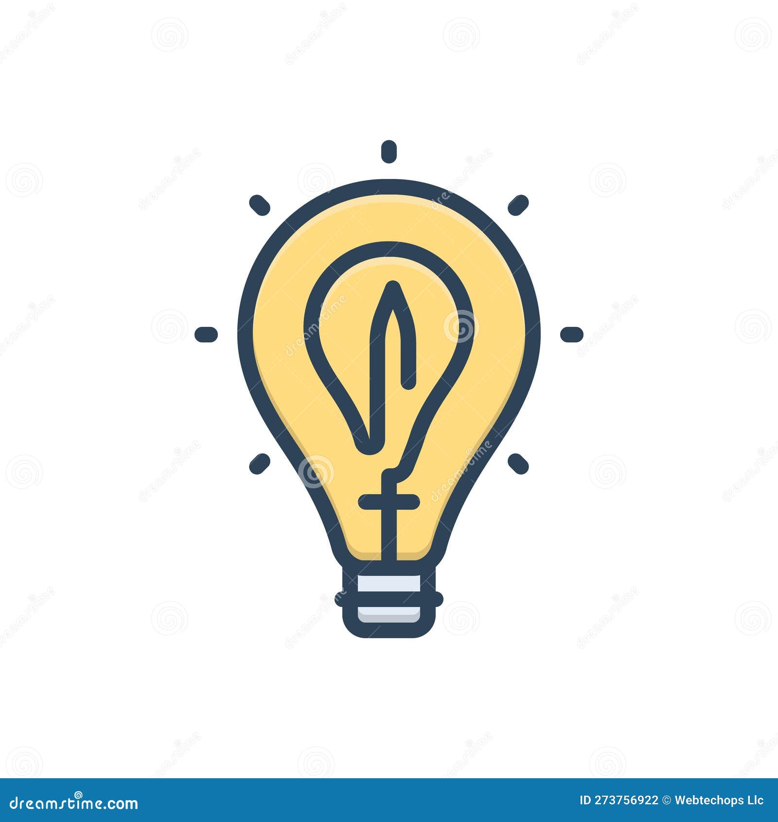 Color Illustration Icon for Conclusions, Inference and Light Stock ...