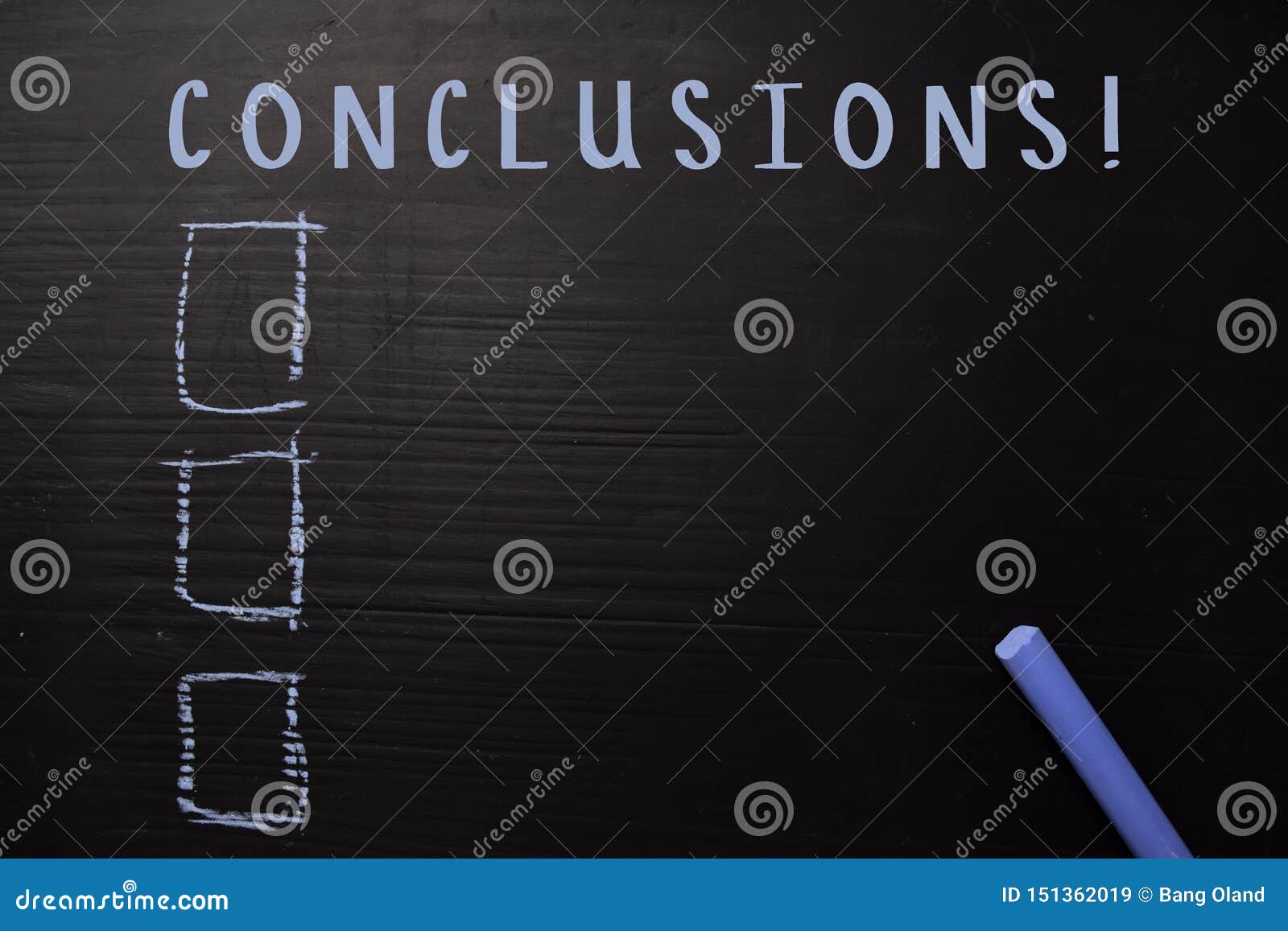 Conclusions! Written with Color Chalk. Supported by an Additional ...