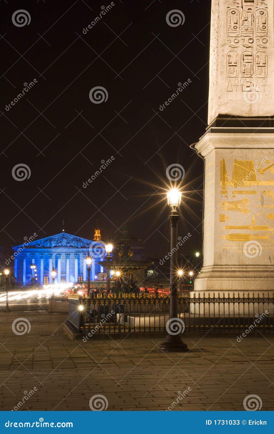 Concord Obelisk and Bourbon Palace Stock Image - Image of europe ...