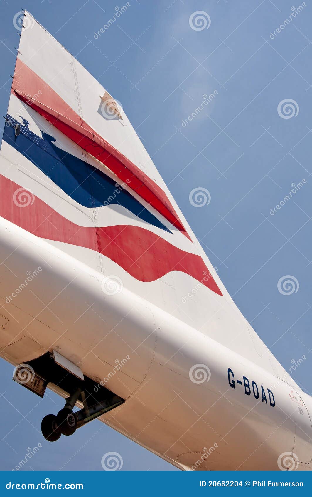 Concorde Tail Fin editorial stock image. Image of aircraft - 20682204