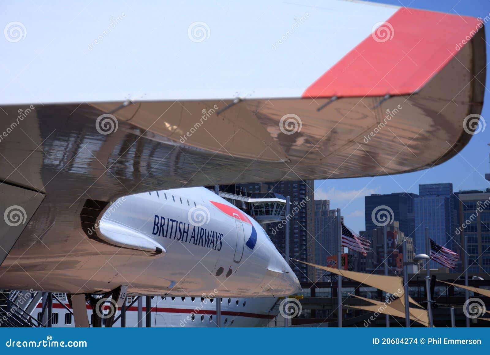 Concorde at the USS Intrepid Editorial Stock Image - Image of aircraft ...