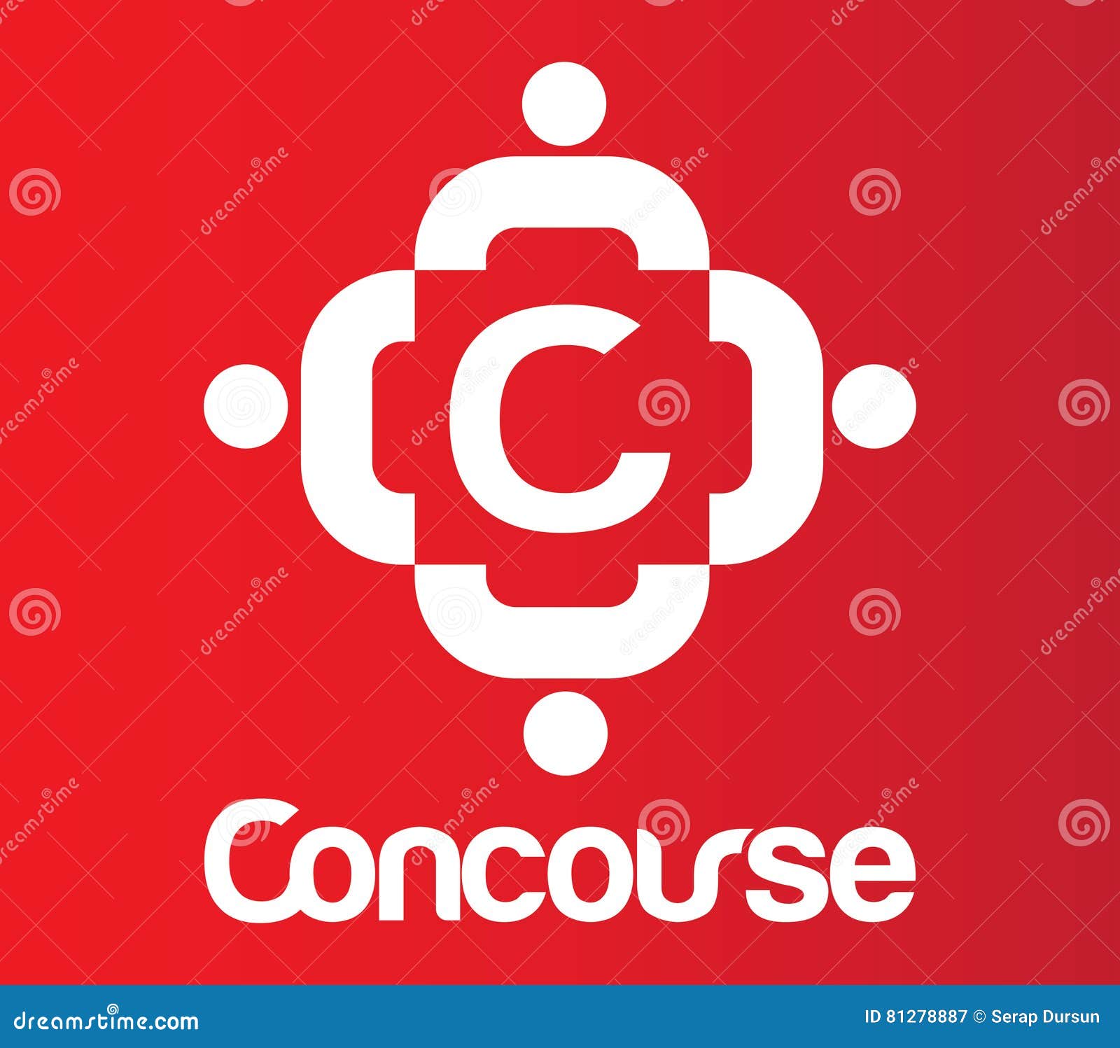 Concours Logo with C illustration stock. Illustration of communauté ...