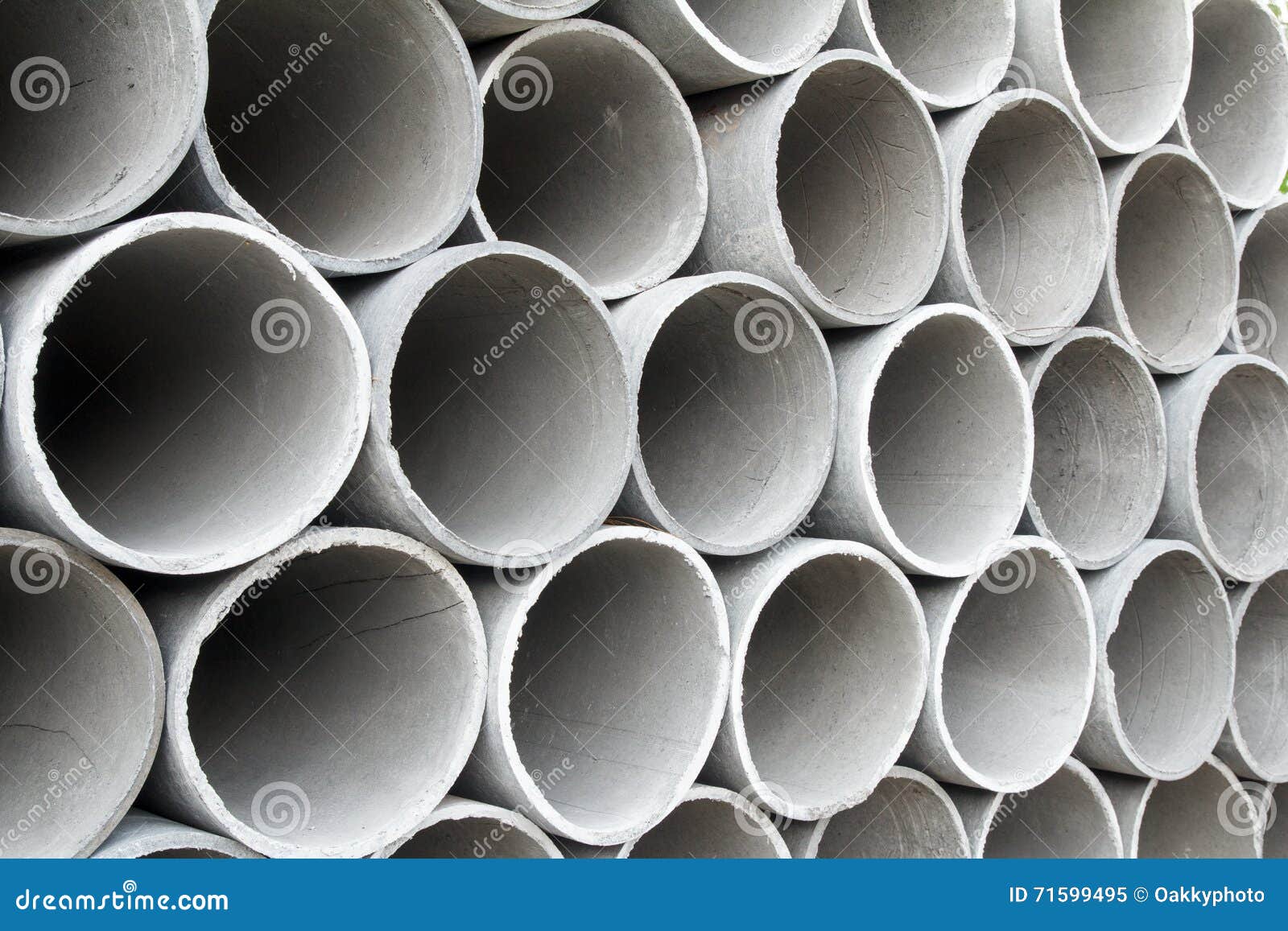 Concreate Pipe, End View stock image. Image of horizontal - 71599495