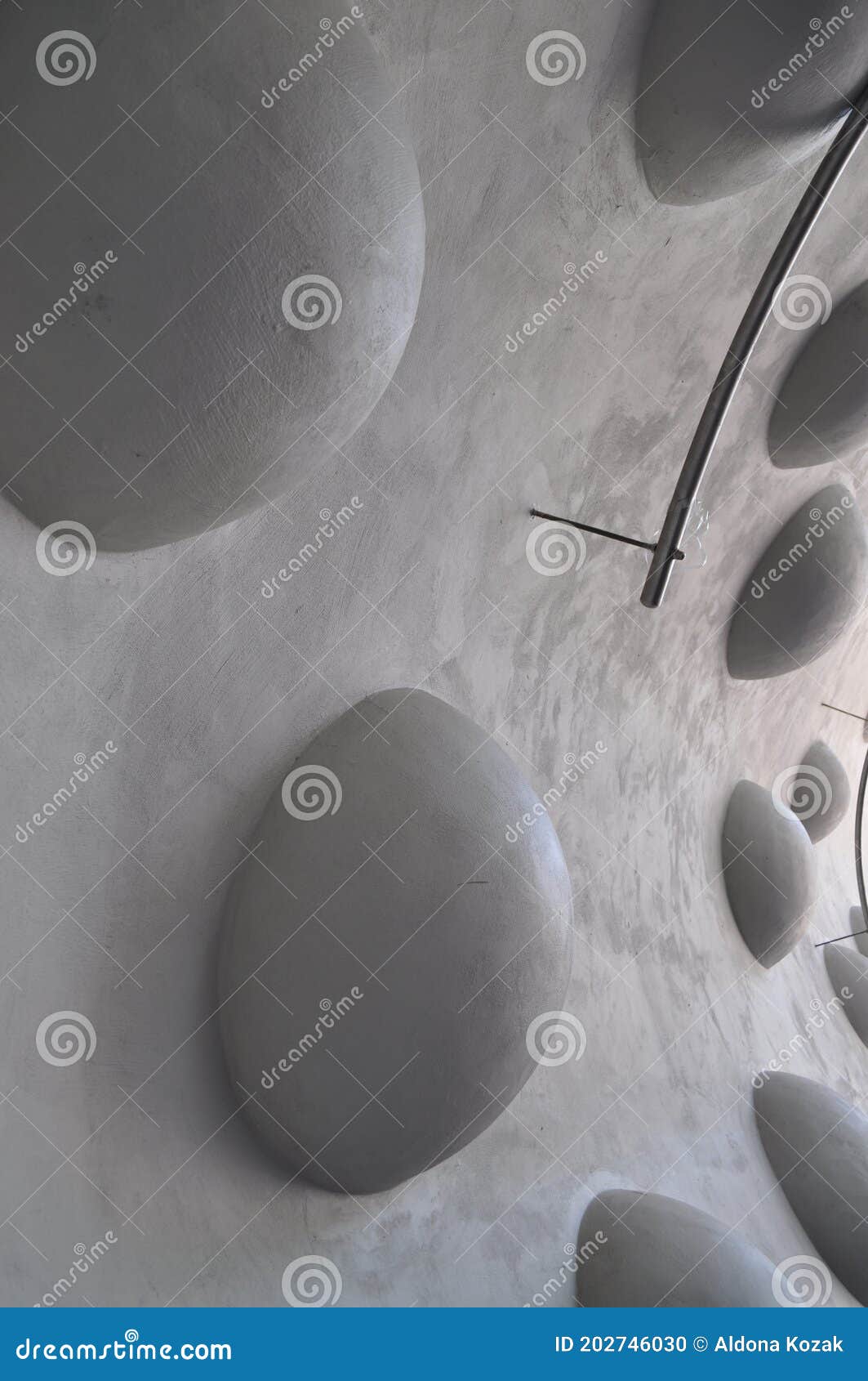 Concrete Architectural Structure With Bubble Insets Royalty-Free Stock ...