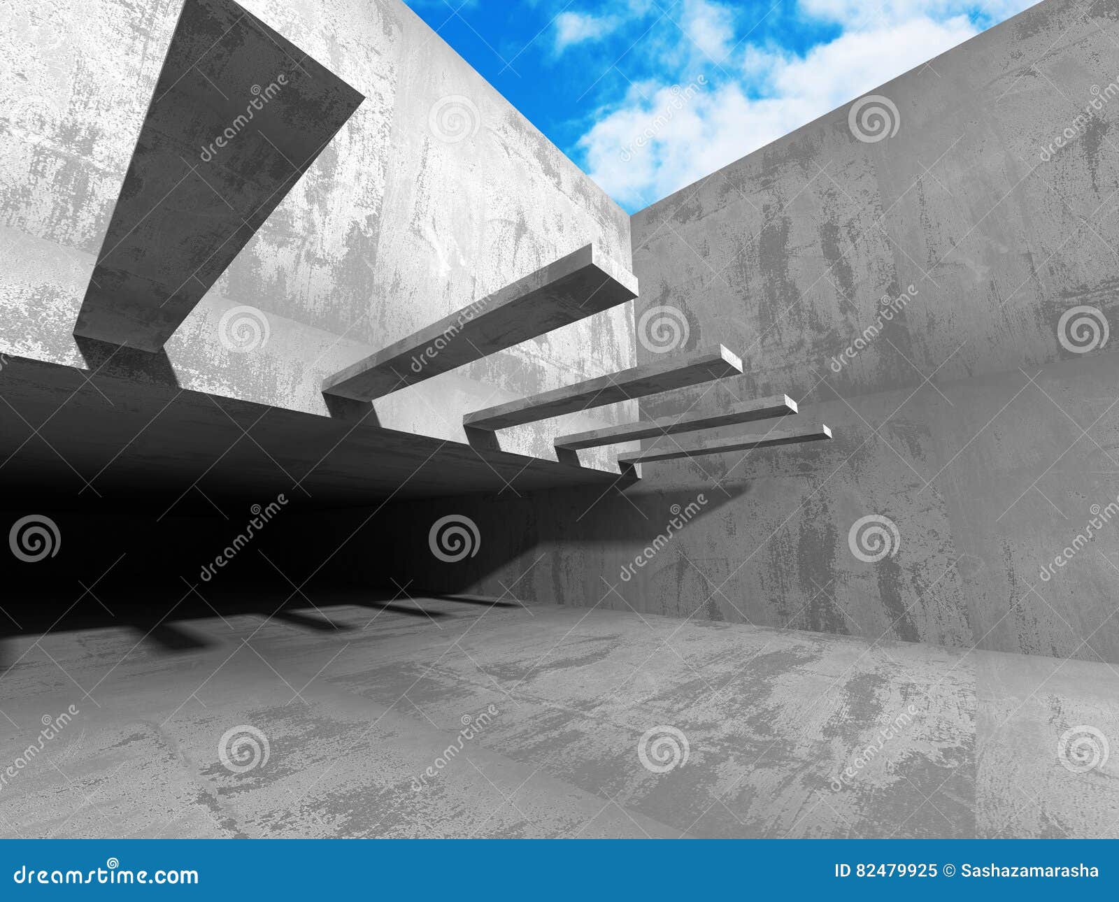 Concrete Architecture Background. Abstract Building Design Stock ...
