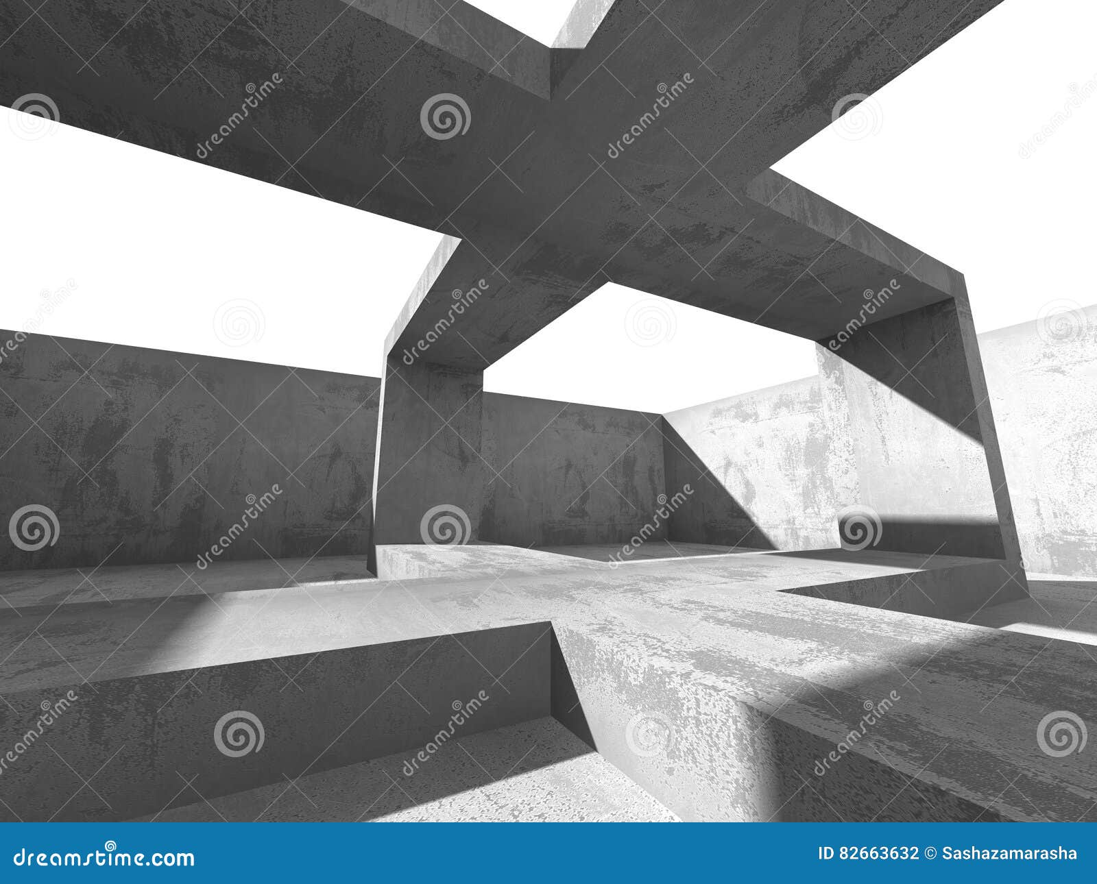 Concrete Architecture Background. Abstract Building Design Stock ...