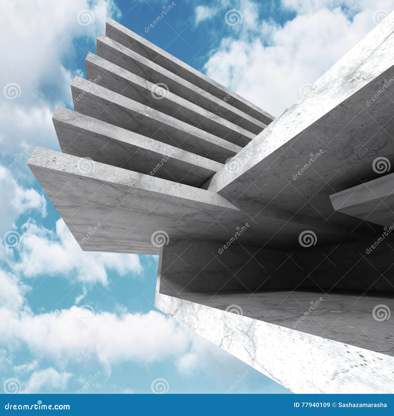 Concrete Architecture Background. Abstract Building Modern Design Stock ...