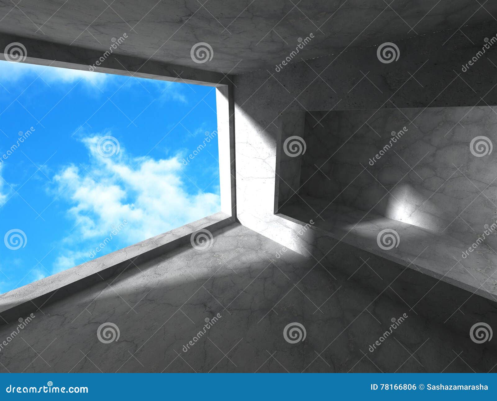 Concrete Architecture Concept. Abstract Construction Background Stock ...