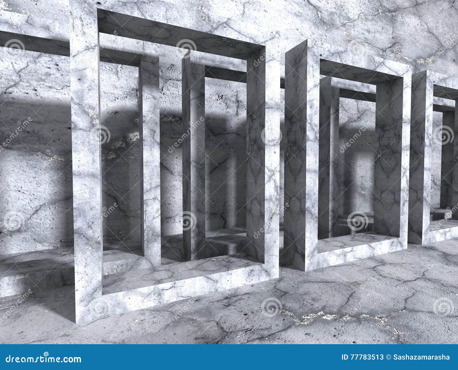 Concrete Architecture Design. Abstract Construction Background Stock ...