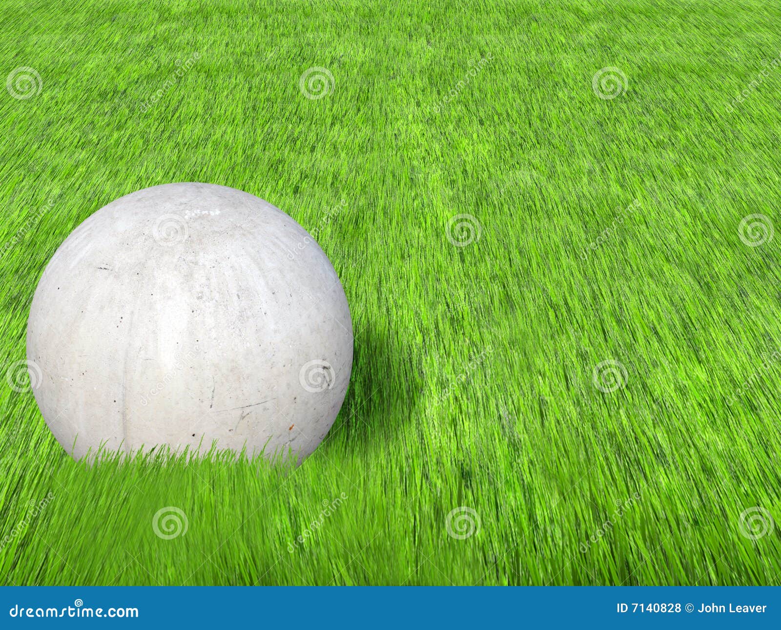 Concrete ball stock photo. Image of concrete, heavy, grass - 7140828