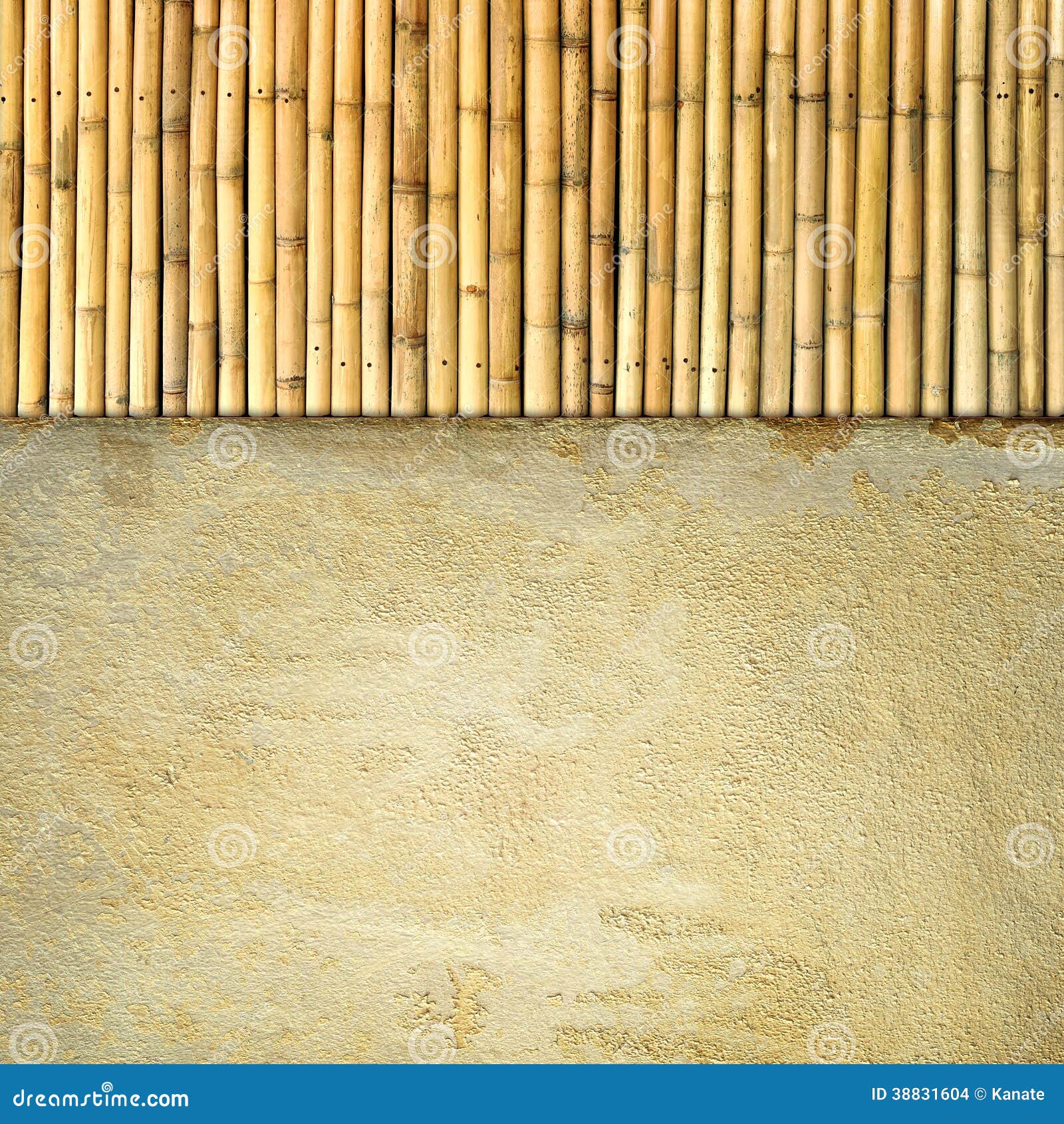 Concrete and bamboo stock photo. Image of wallpaper, terrace - 38831604