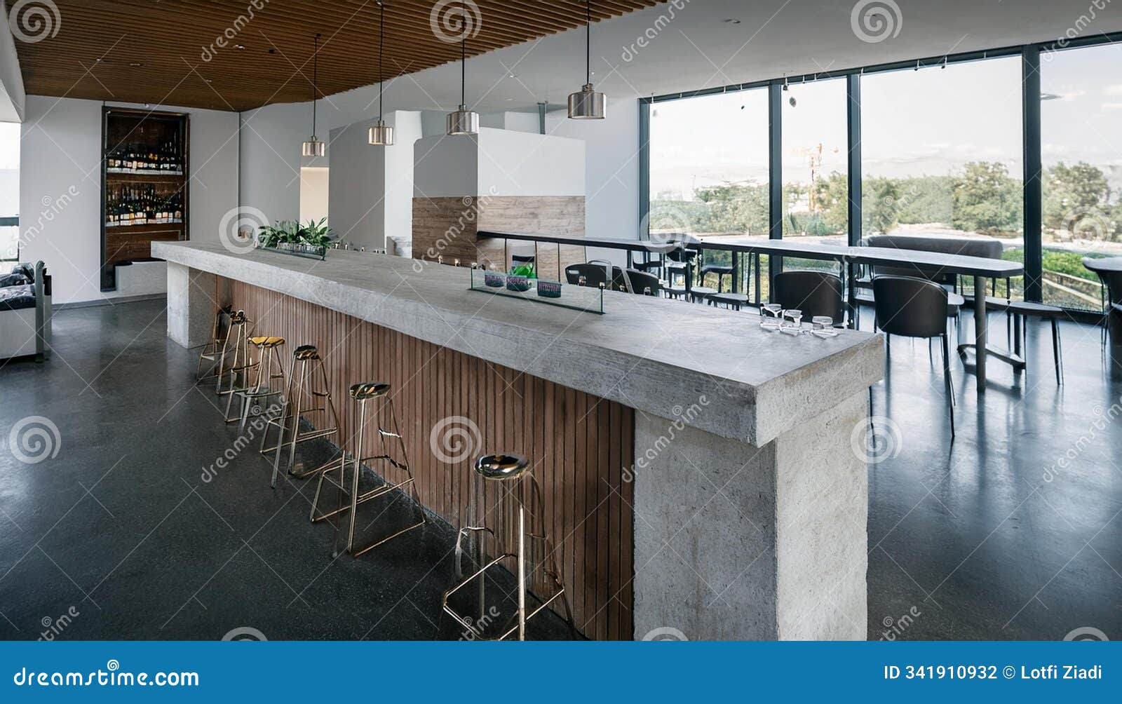 Concrete bar counter stock illustration. Illustration of craftsmanship ...