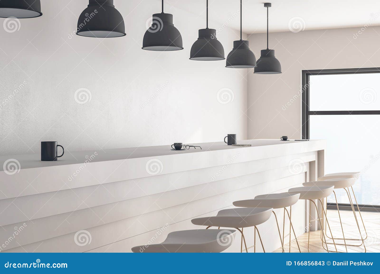 Concrete bar counter stock illustration. Illustration of concrete ...
