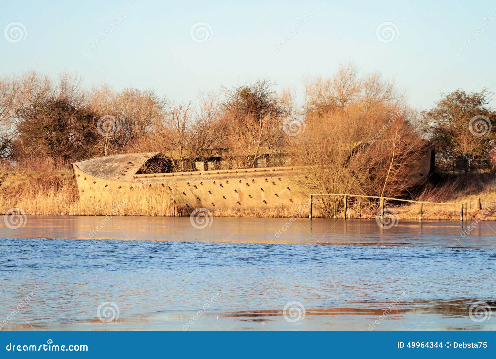 Concrete barge stock photo. Image of centre, hole, decision - 49964344