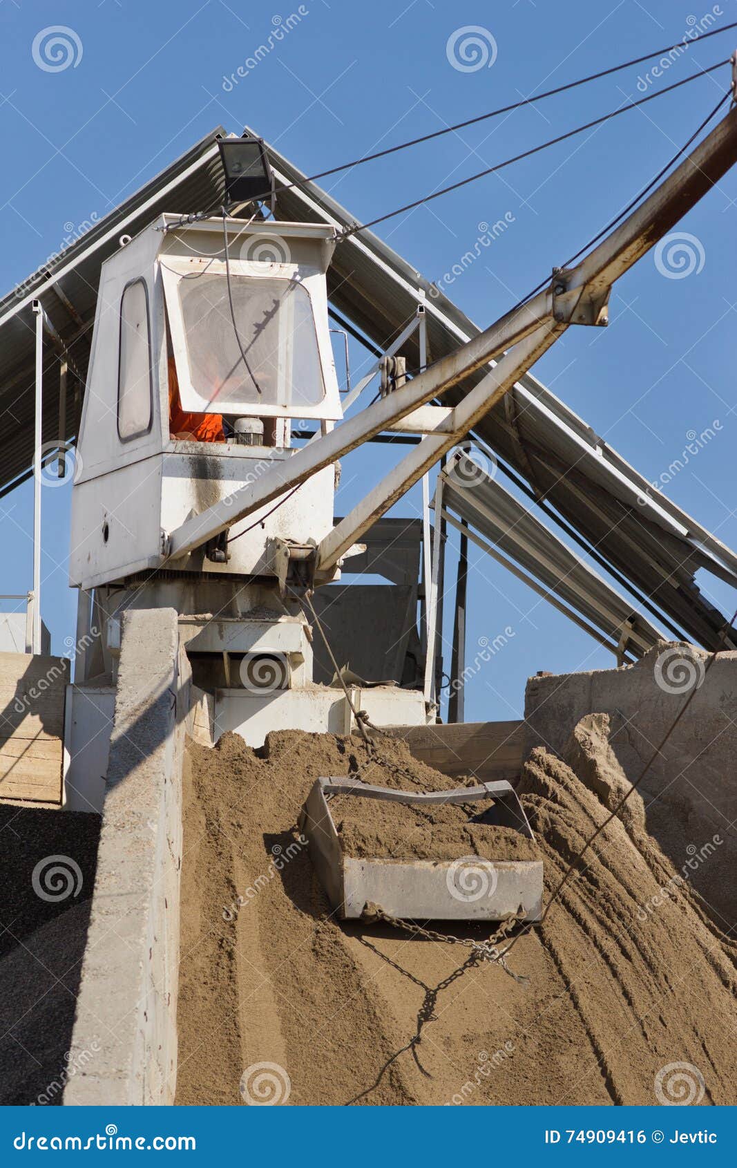 Concrete batching plant stock photo. Image of equipment - 74909416
