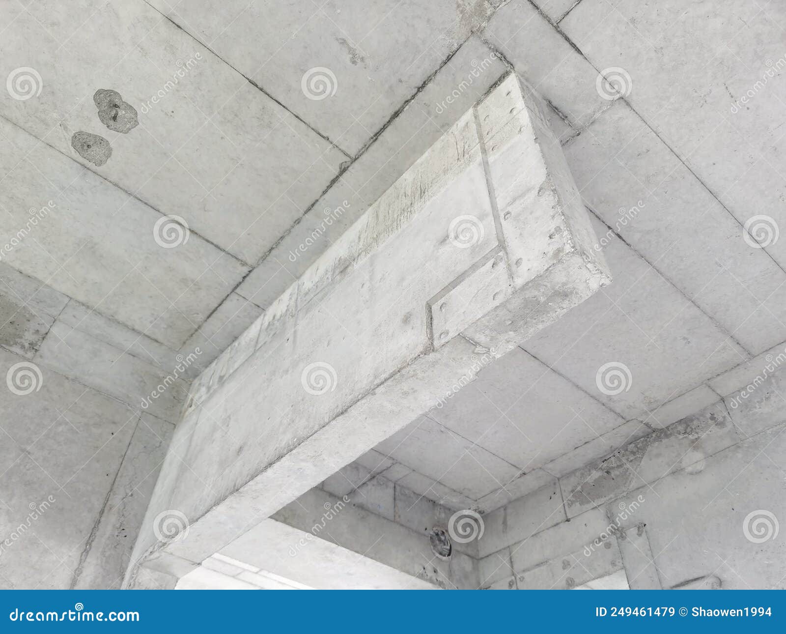 Concrete beam texture stock image. Image of wall, room - 249461479