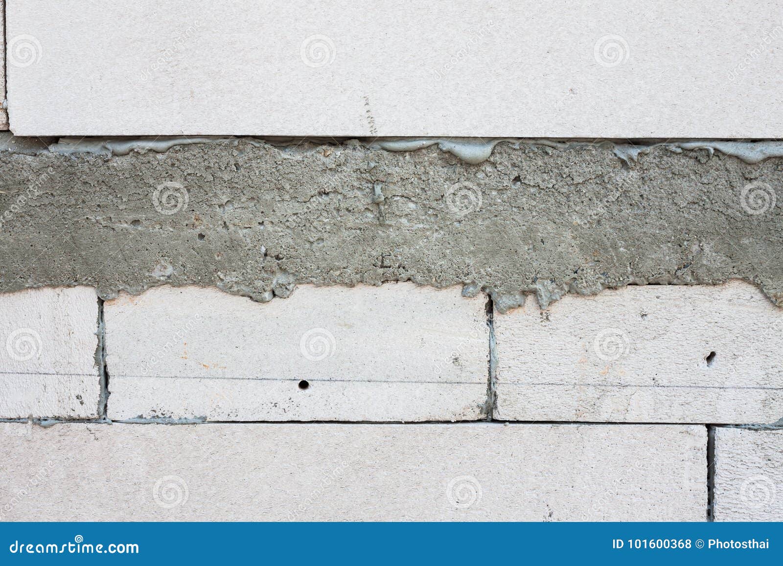 Concrete Beam Wall of Brick Wall for Construction. Stock Photo - Image ...