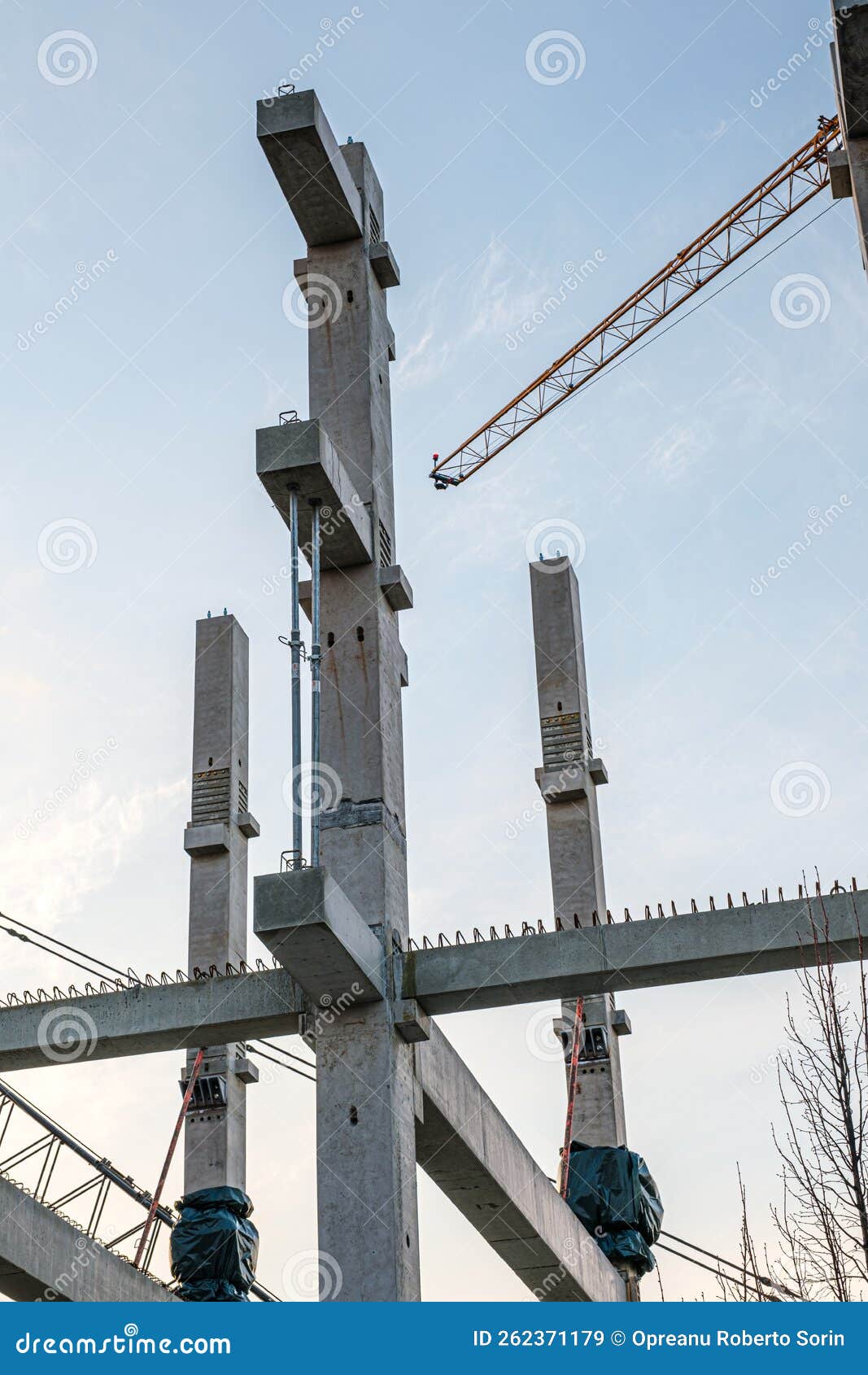 Construction site stock image. Image of cement, architecture - 262371179