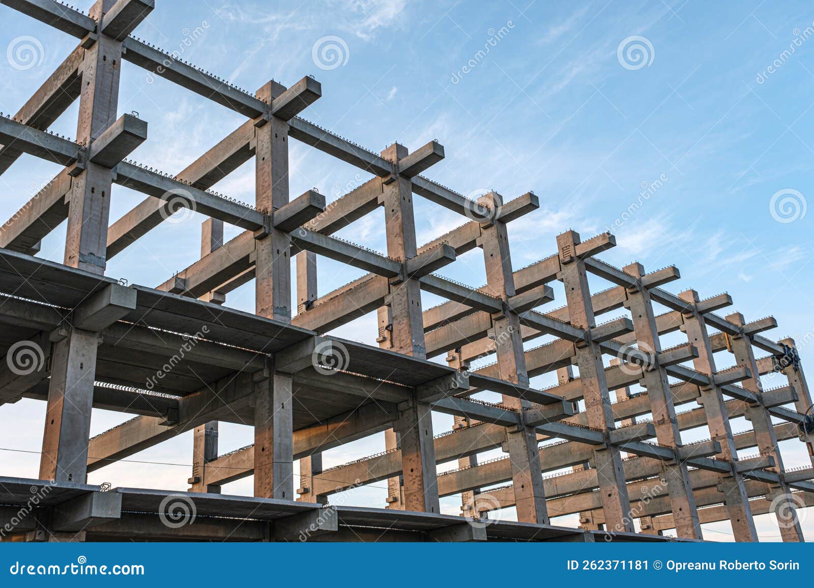 Construction site stock image. Image of crane, concrete - 262371181