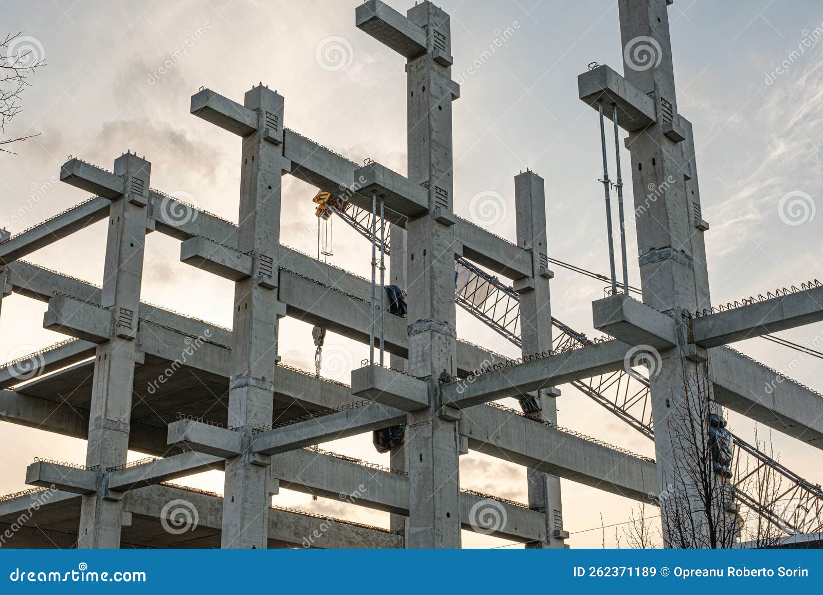 Construction site stock image. Image of helmet, built - 262371189