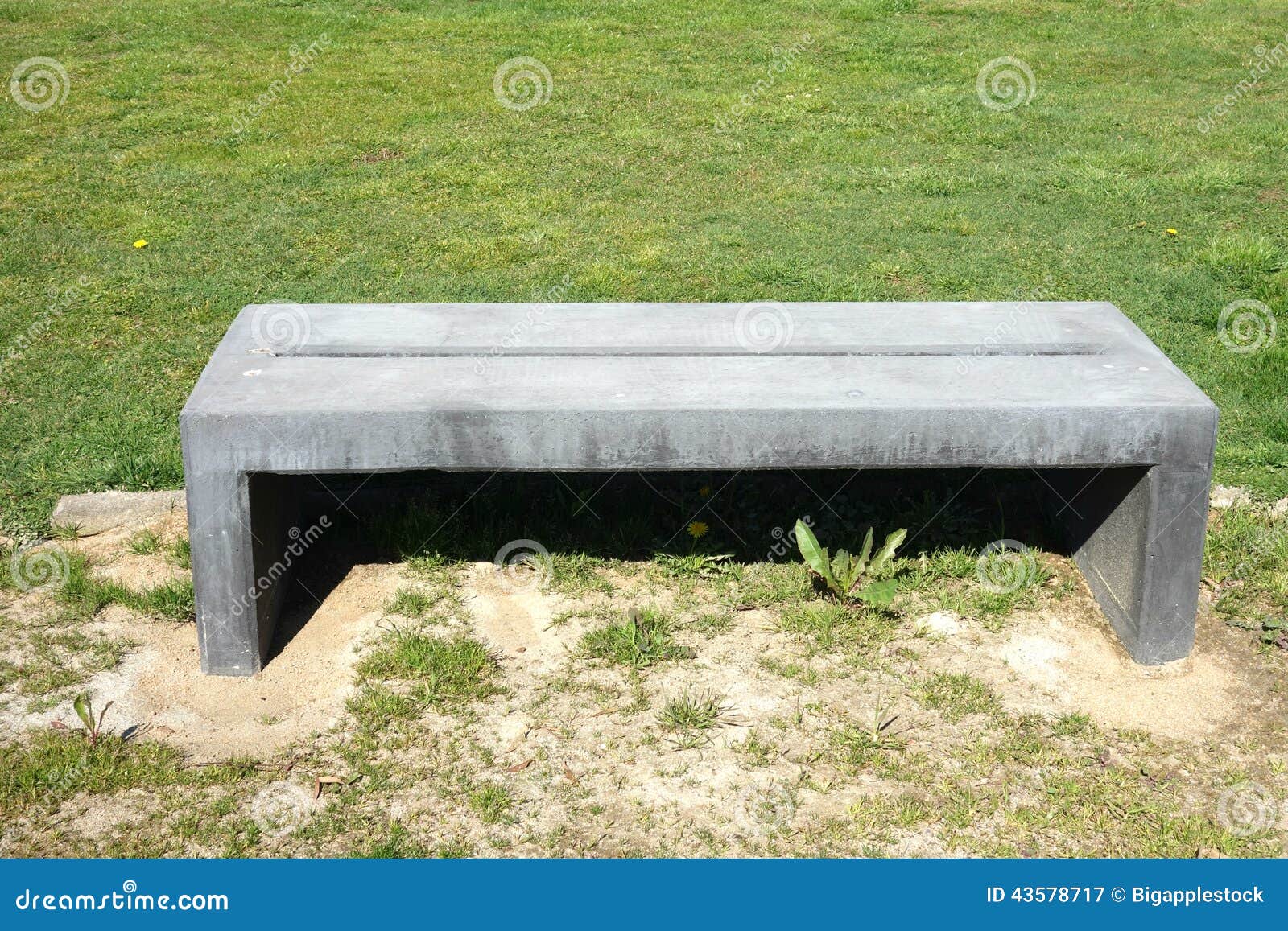 Concrete Bench stock image. Image of park, outdoors, seat - 43578717