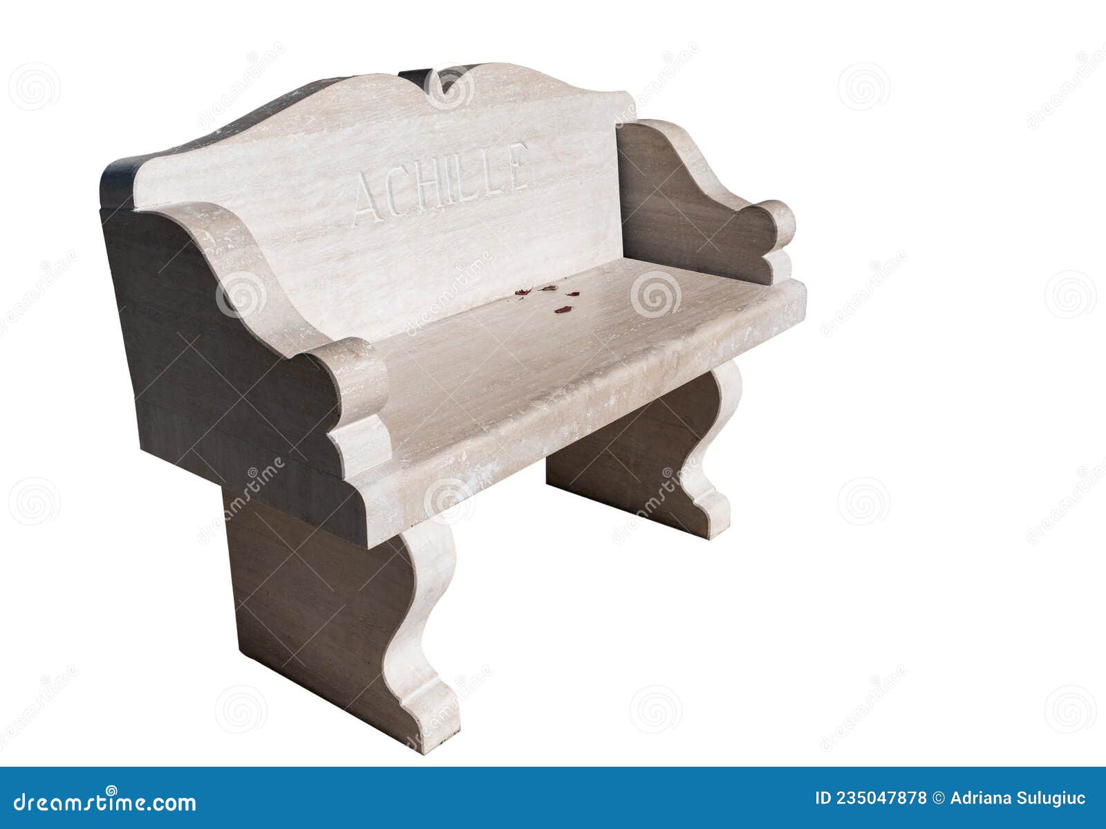 Concrete bench stock photo. Image of functional, marble - 235047878